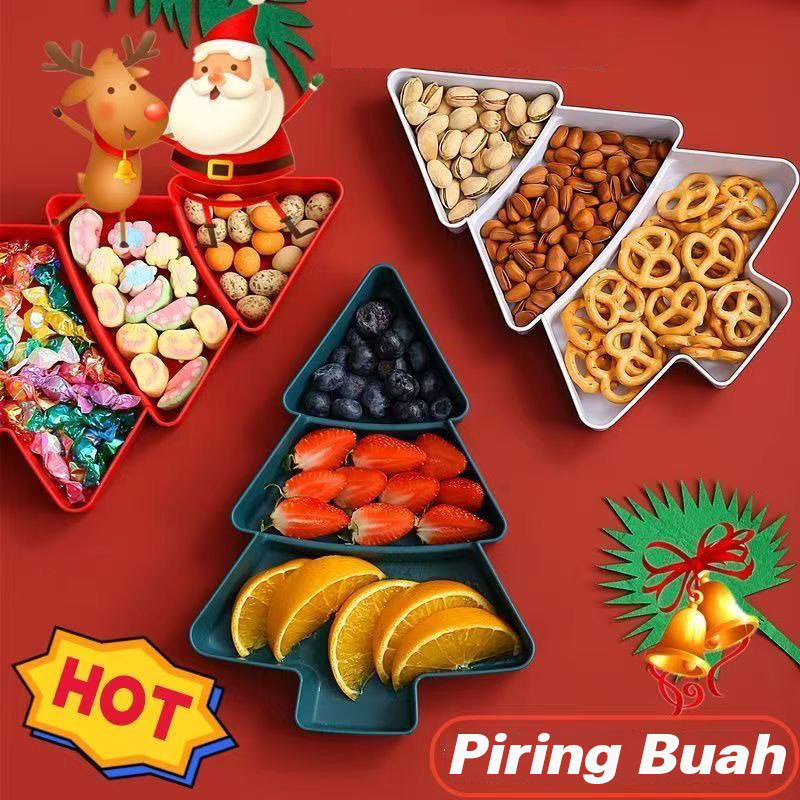 Jual COD 3 Warna Piring Buah Plate Piring Unik Piring Bentuk Pohon ...