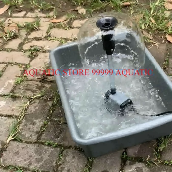 Jual PAKET POMPA AIR MANCUR TIPE PAYUNG JAMUR kolam ikan mini taman ...