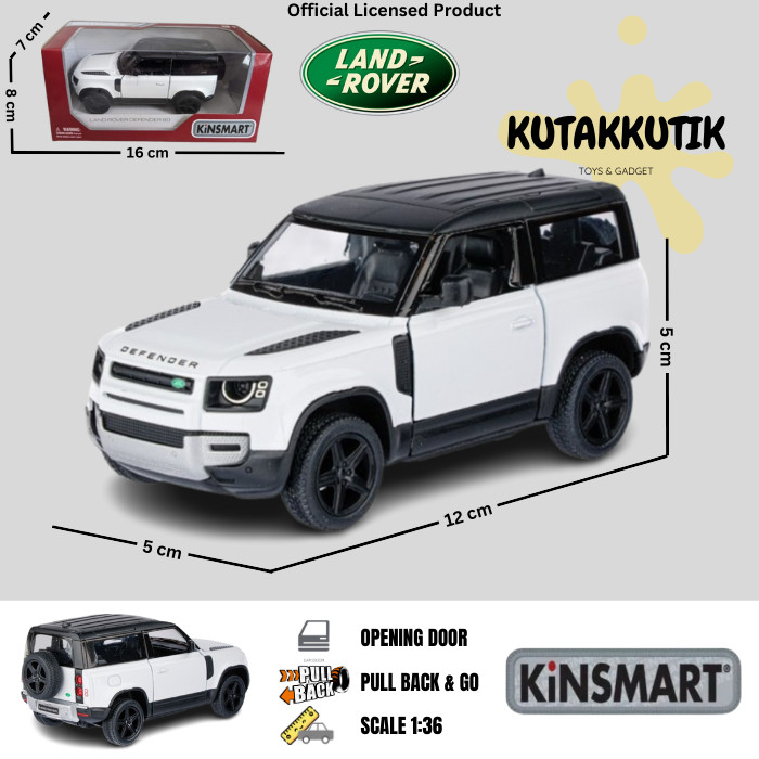 Jual Kinsmart Mainan Mobil Koleksi Diecast Mobil Jip Land Rover ...