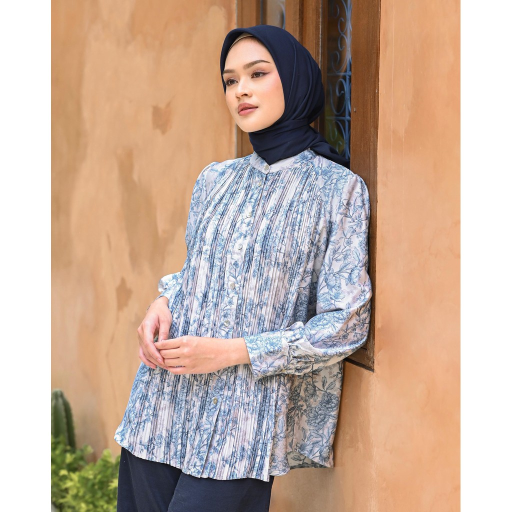 Jual Geulis.id MILANI BLOUSE / PRINTED BLOUSE / BLOUSE WANITA (4 warna) | Shopee Indonesia