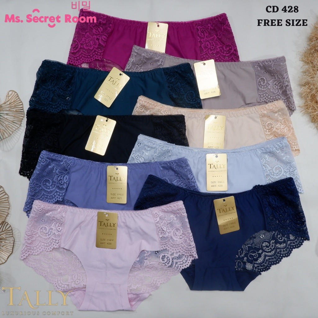 Jual TALLY CD 428 CELANA DALAM SEAMLESS RENDA | FREE SIZE | FIT TO L | LOW WAIST | BAHAN ...