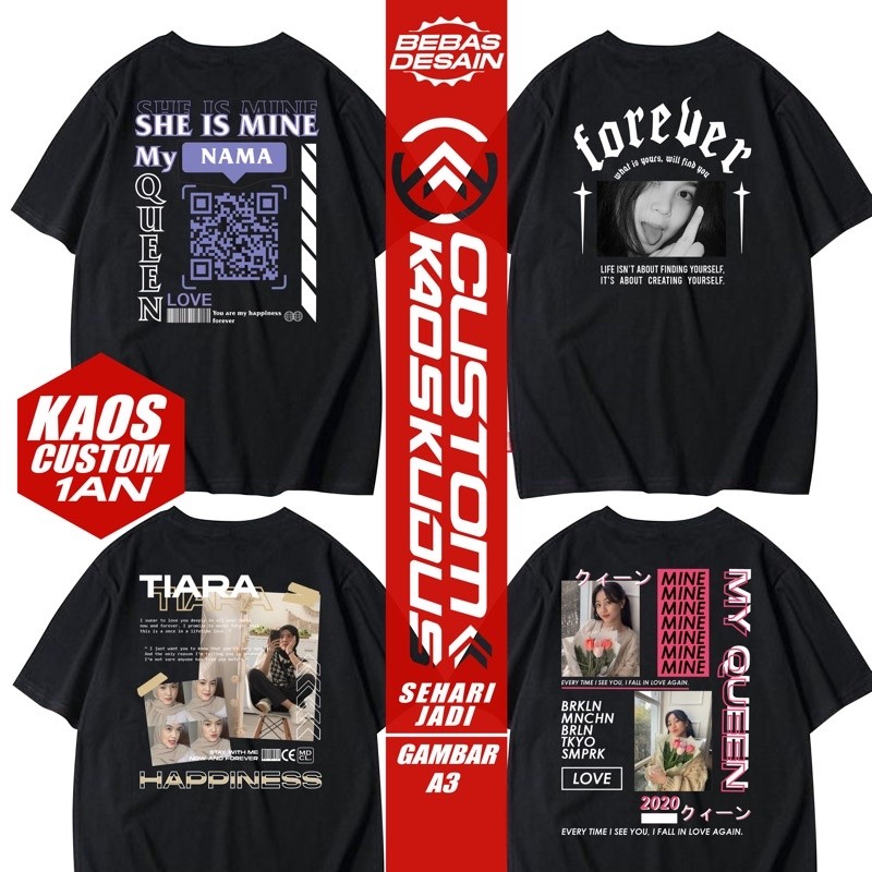 Jual SABLON KAOS CUSTOM DESAIN BAHAN PREMIUM PE 24s - KAOS CUSTOM DESAIN SENDIRI KAOS BY BRKH ...