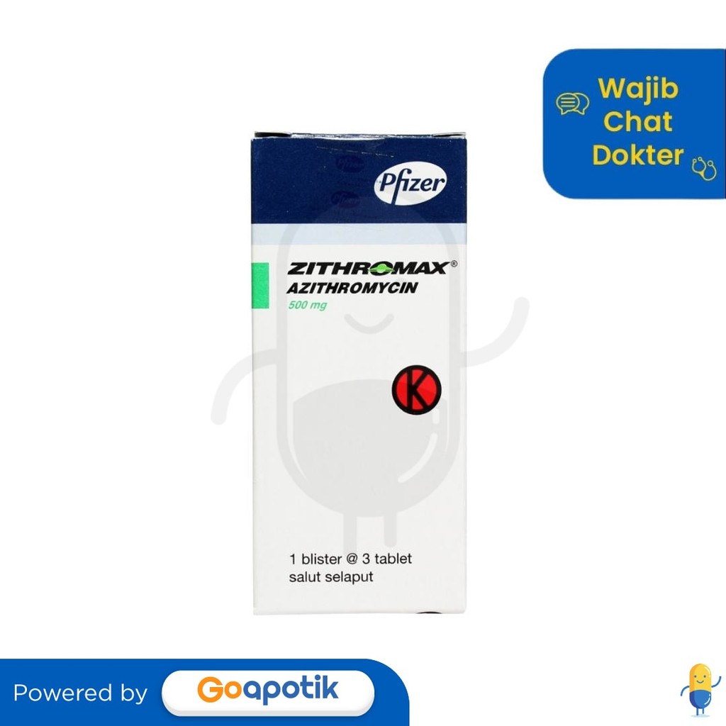 Jual Zithromax 500 Mg Box 3 Tablet | Shopee Indonesia