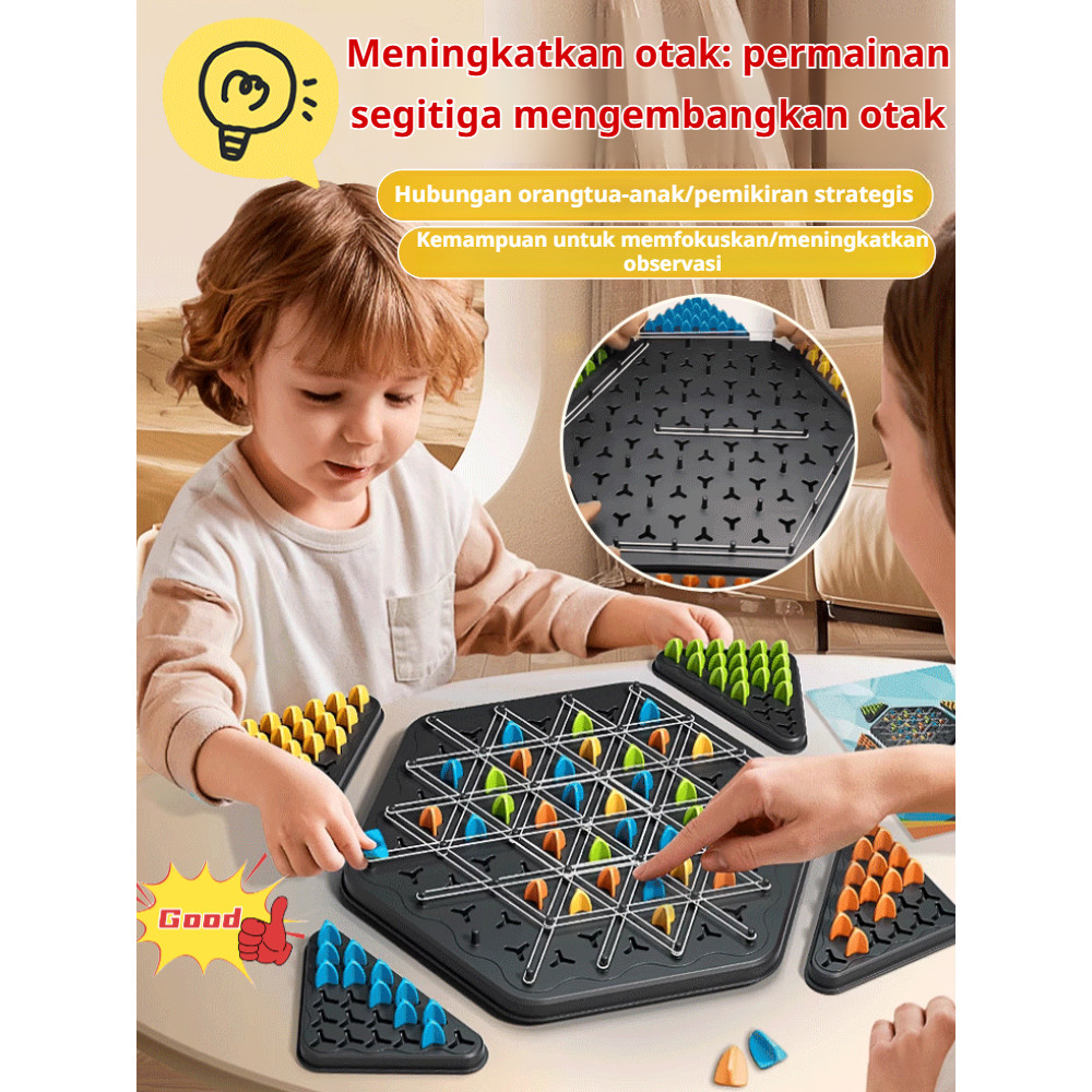 Jual [Perkuat Otak] Teka-Teki Rantai Segitiga Catur/Permainan Puzzle ...