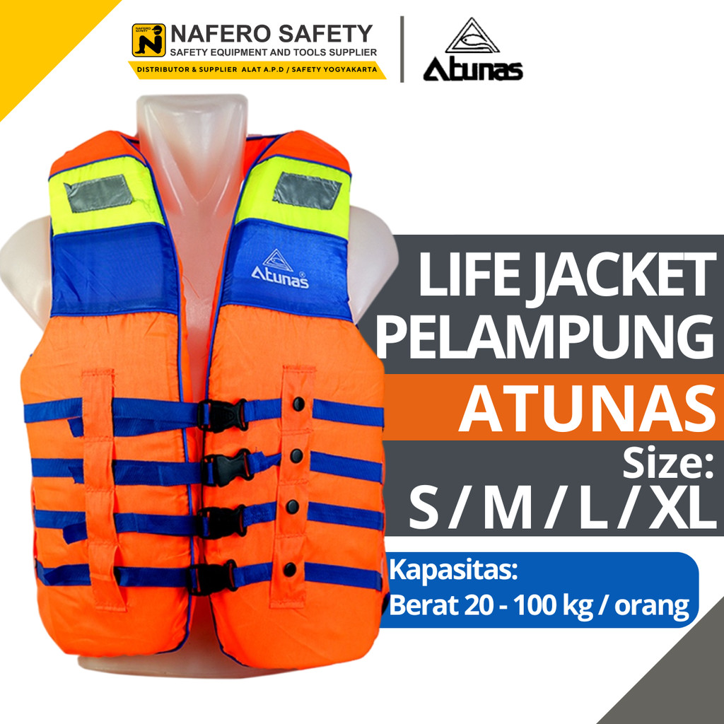 Jual LIFE JACKETS / Pelampung Renang ATUNAS Rompi Safety Pelampung ...