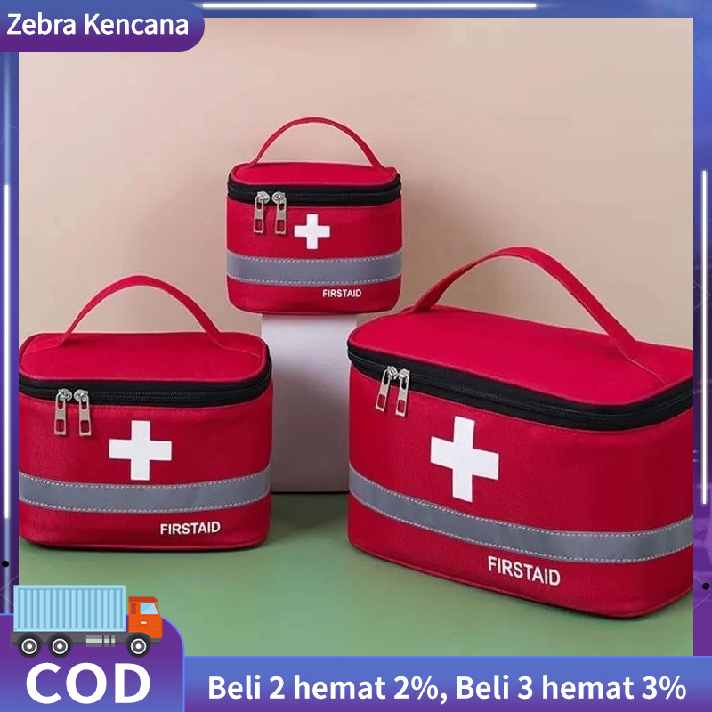 Jual first aid kit medicine strong bag fortable medical kit storage ...