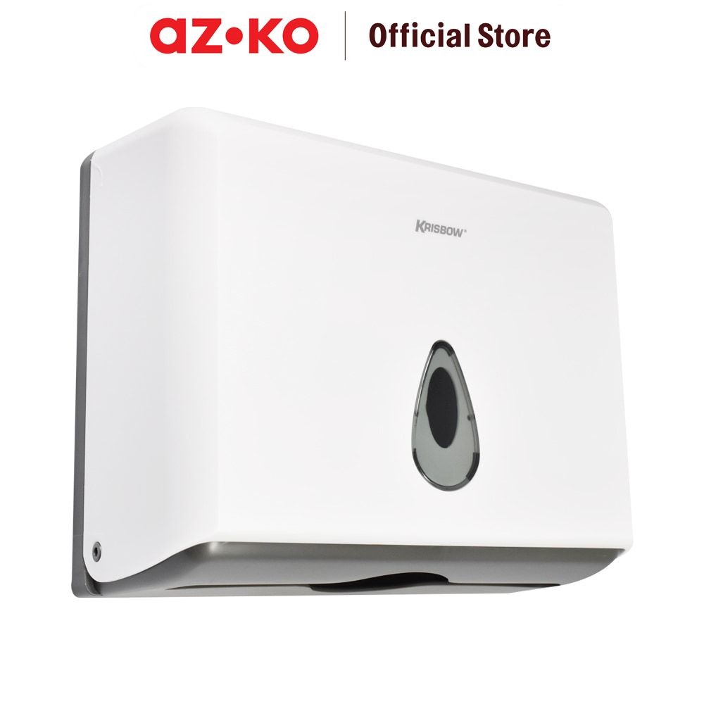 Jual AZKO Krisbow 26x10x21 cm Dispenser Tisu Lipat - Putih Tissue ...