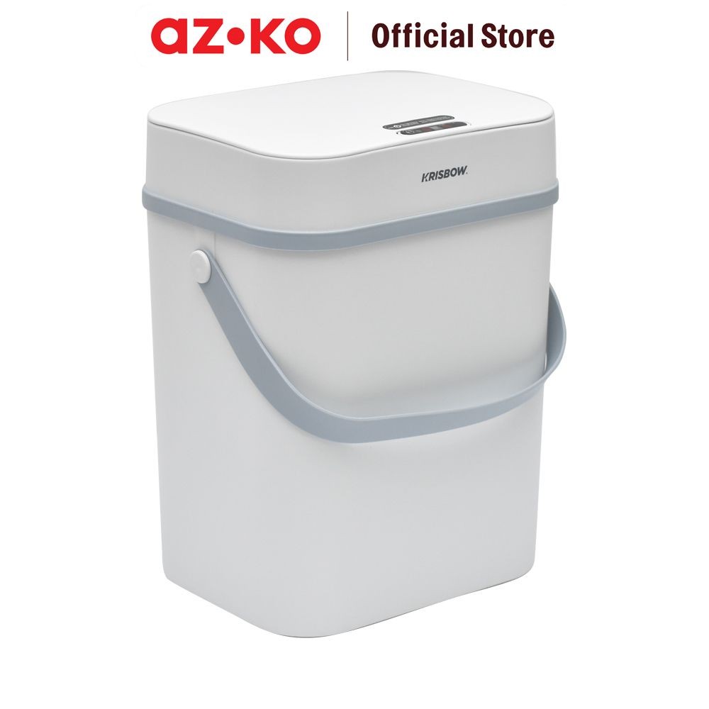 Jual AZKO Krisbow 12 ltr Tempat Sampah Sensor Gerak - Putih Tong Sampah ...