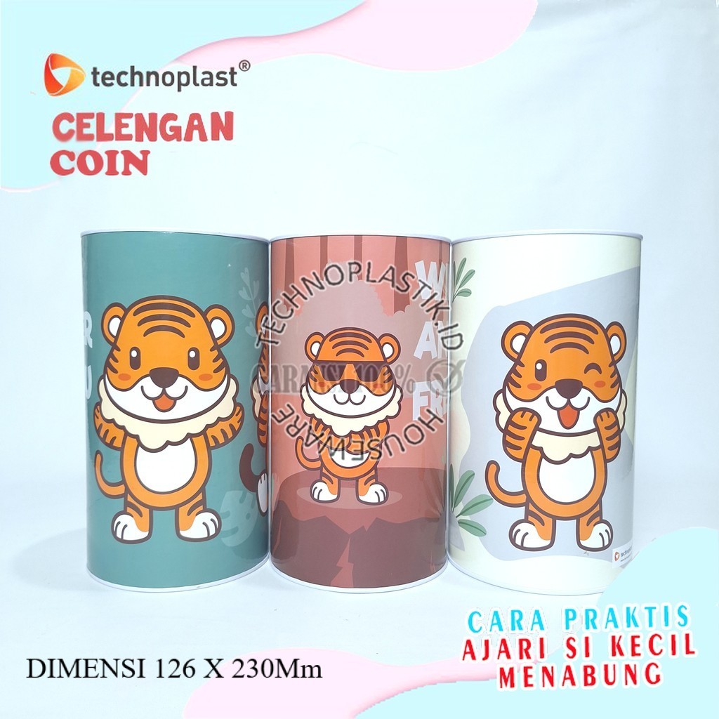 Jual TECHNOPLAST Coin Bank / Celengan Kaleng 126 X 230 Mm Riri The ...