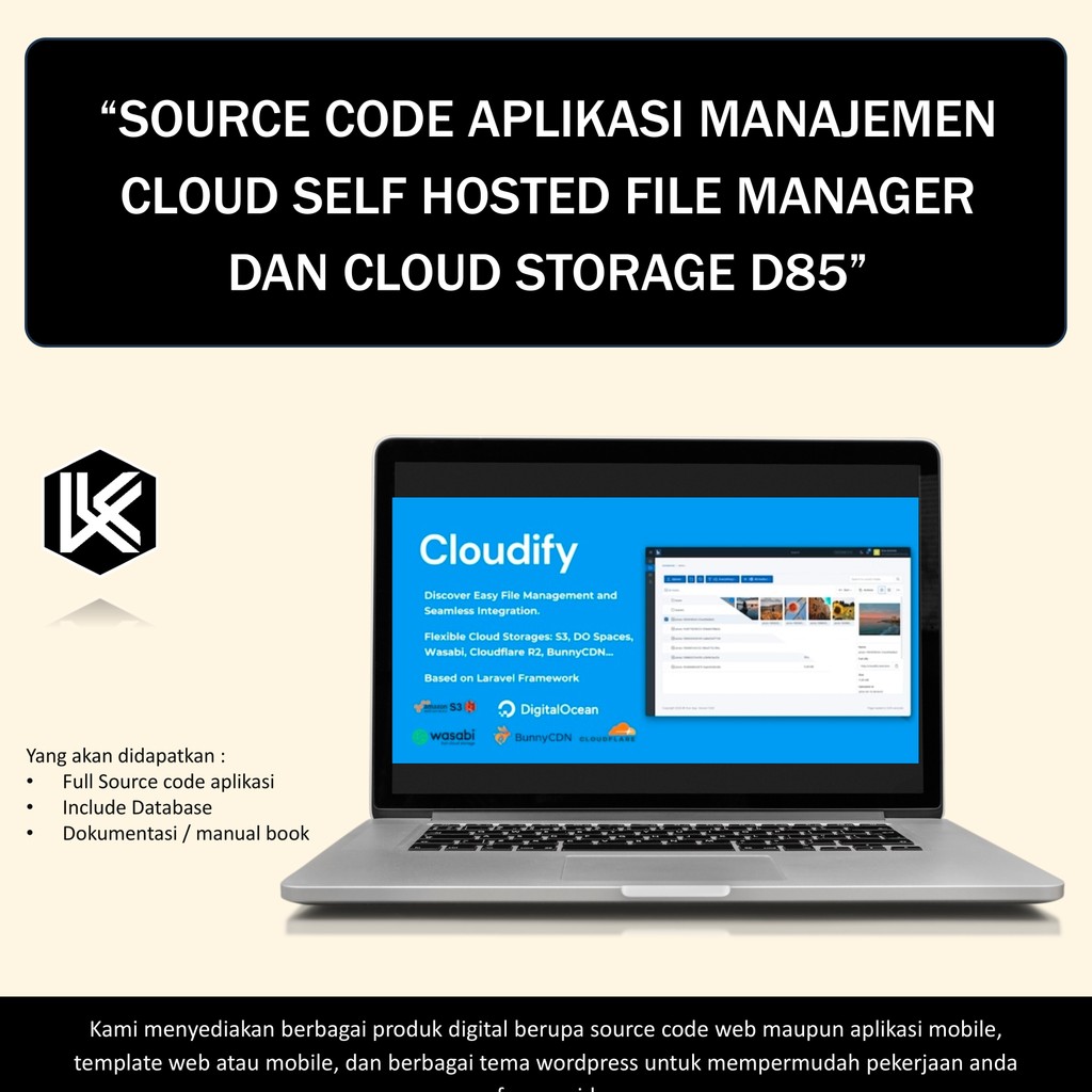 Jual SOURCE CODE APLIKASI MANAJEMEN CLOUD SELF HOSTED FILE MANAGER DAN CLOUD STORAGE D85 ...
