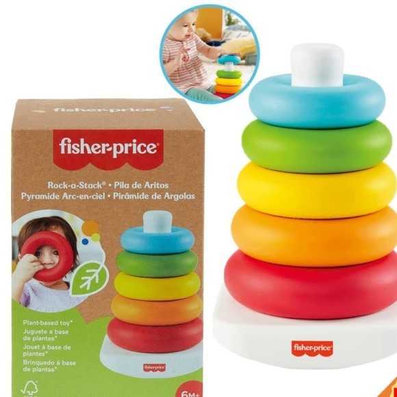 Jual Fisher-Price Rock a Stack Pyramide for 6m+ | Shopee Indonesia