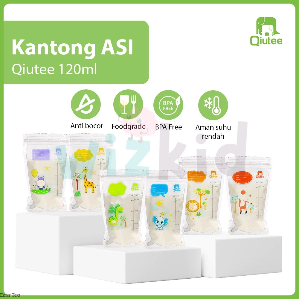 Jual Kantong Asi / Plastik Asi / Breastmilk storage double lock 120ml ...
