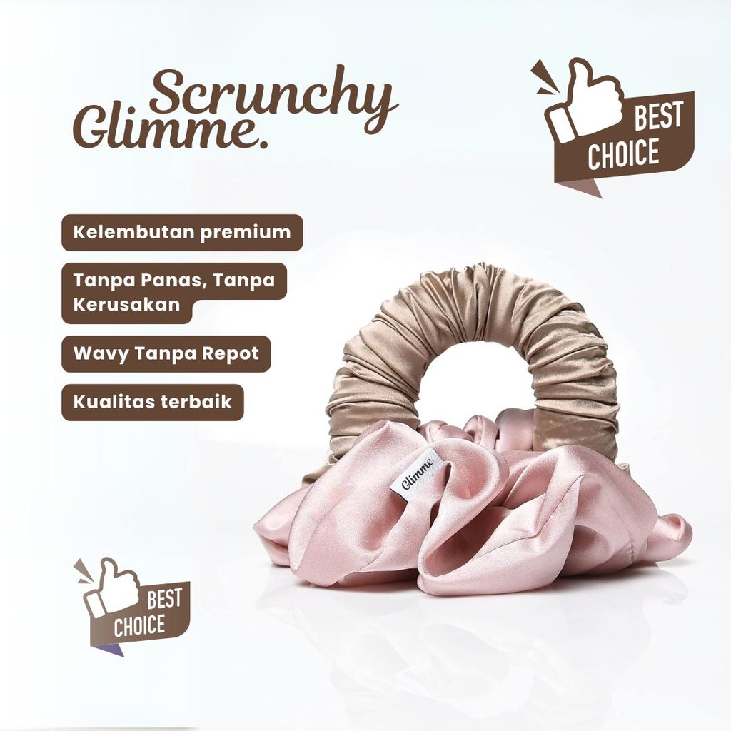 Jual Glimme Jumbo Heatless Hair Curler Scrunchie – Curler Rambut Tanpa ...