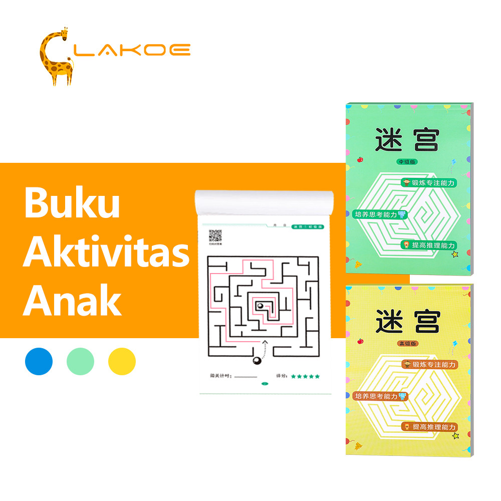 Jual LAKOEOFFICIALMALL 64 Pages Buku Edukasi Aktivitas Anak Bermain ...
