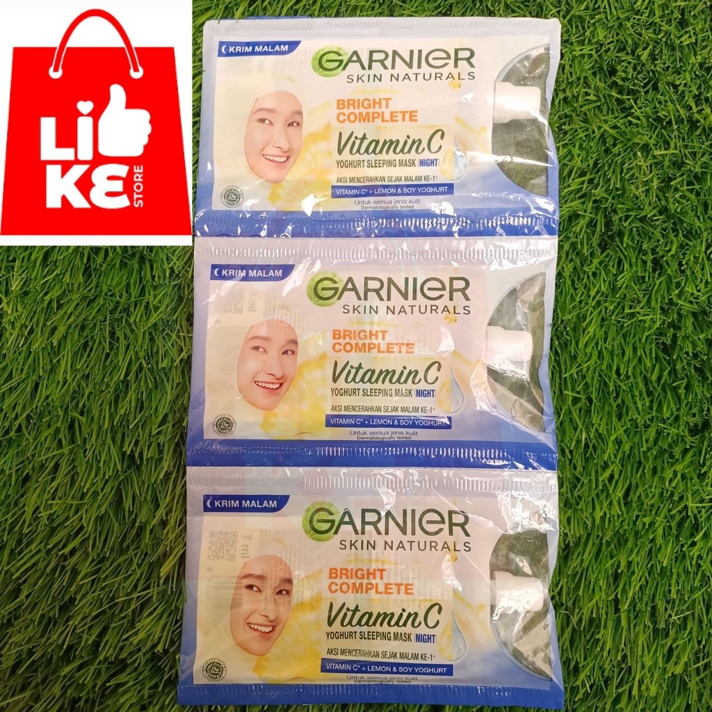 Jual GARNIER SKIN NATURALS BRIGHT COMPLETE Yoghurt Sleeping mask krim ...