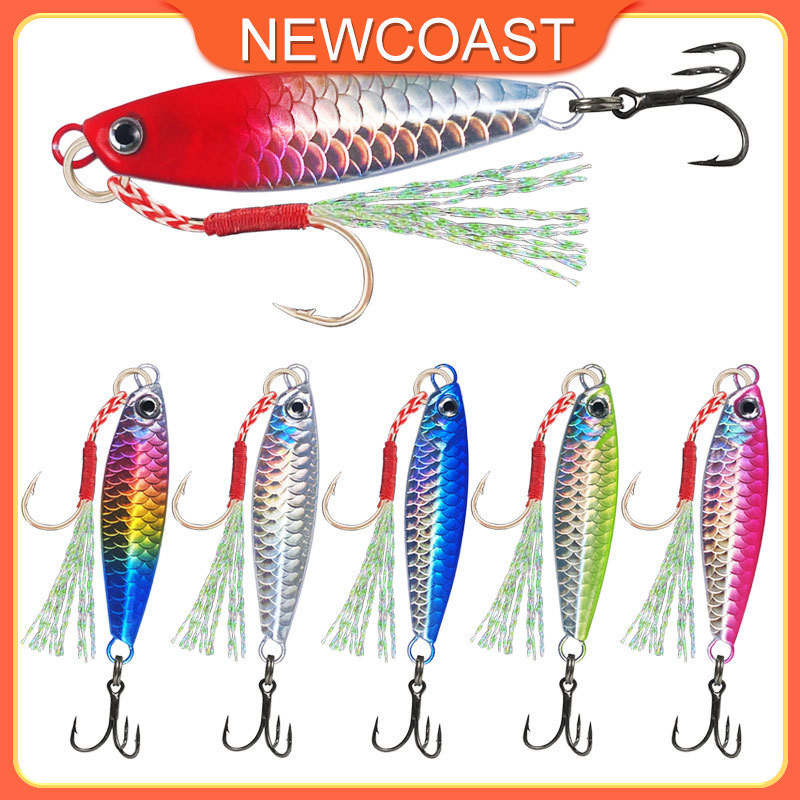 Jual Newcoast Umpan Casting Metal Jig 7 10 15 20 Gram Light Jigging Assist Treble Hook BKK 6066 ...