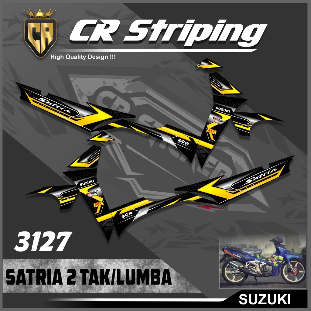 Jual Sticker Striping Satria lumba / 2 tak Variasi Racing Semi Full ...