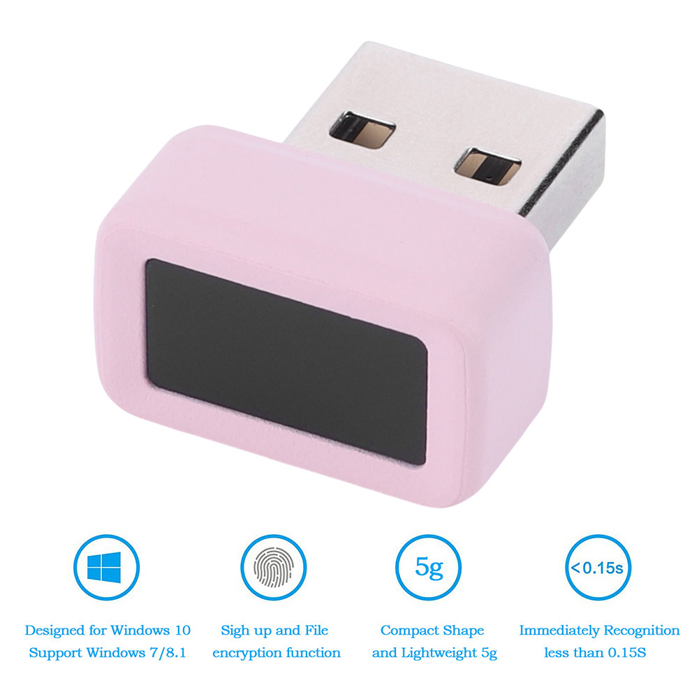 Jual USB Fingerprint Key Reader Biometric Mini Security Key Dongle Anti ...