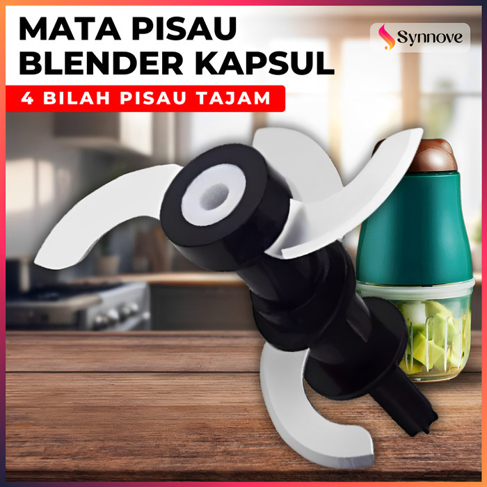 Jual Pisau Chopper Stainless 4 Bilah Pisau Blender Kapsul Tajam Mounting Blender Mata Blender ...