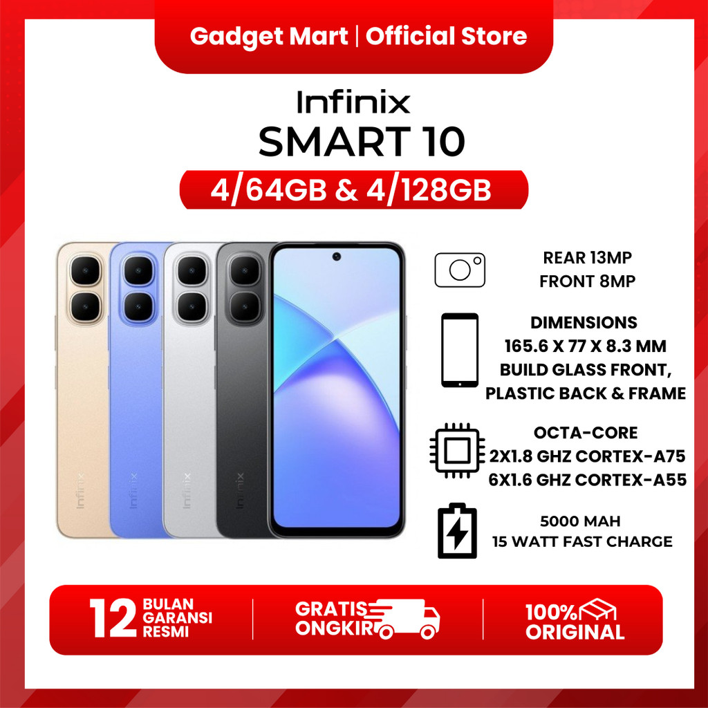 Jual Infinix Smart 10 - Garansi Resmi | Shopee Indonesia