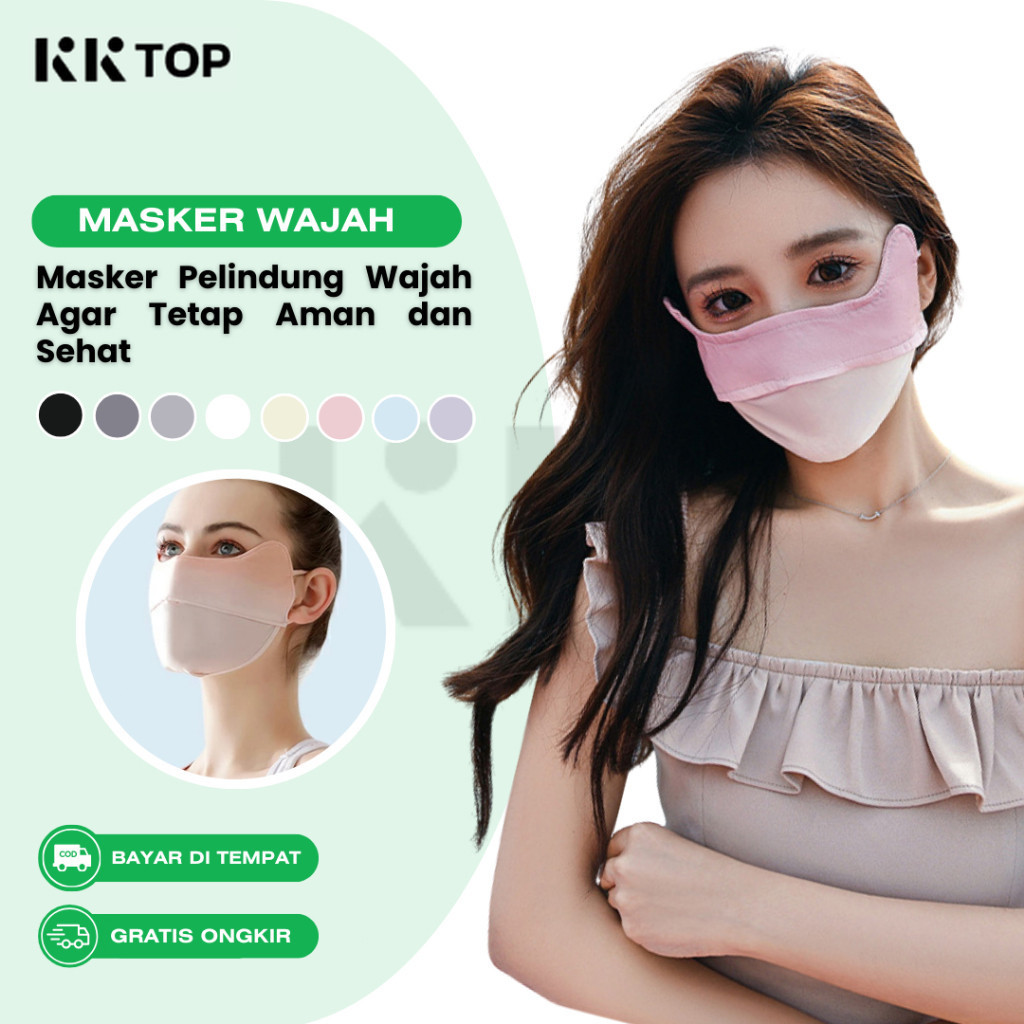 Jual KKTOP Multifungsi Wanita Masker Wajah Anti Ultraviolet Matahari Masker UV Protection UPF50 ...