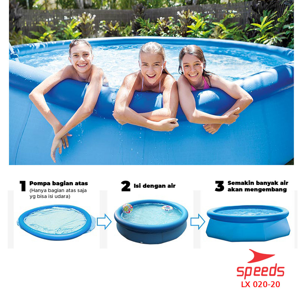 Jual SPEEDS Kolam Renang Tiup Bulat/Lingkaran Jumbo Bahan Tebal ...