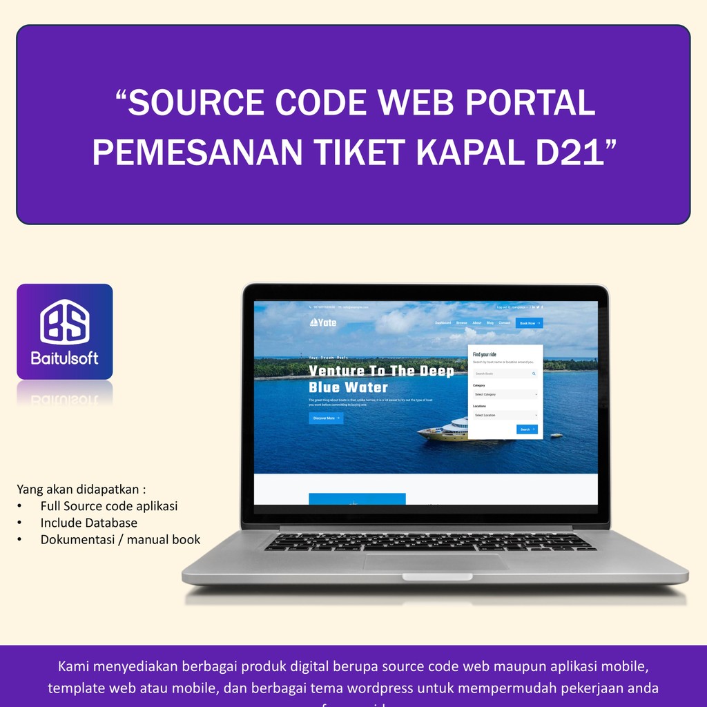 Jual SOURCE CODE WEB PORTAL PEMESANAN TIKET KAPAL D21 | Shopee Indonesia