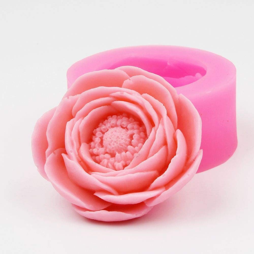 Jual Cetakan Bunga 3d Silikon Mold Bunga Paeonia Mekar Easy Diy Mold ...