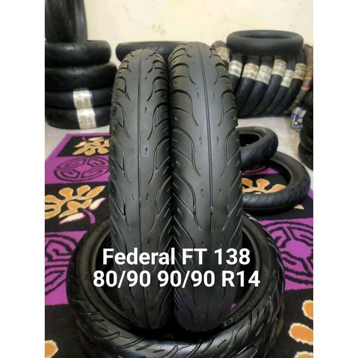 Jual NEW Ban Motor federal ring 14 Sepasang Ban motor tubles ukuran 80/ ...