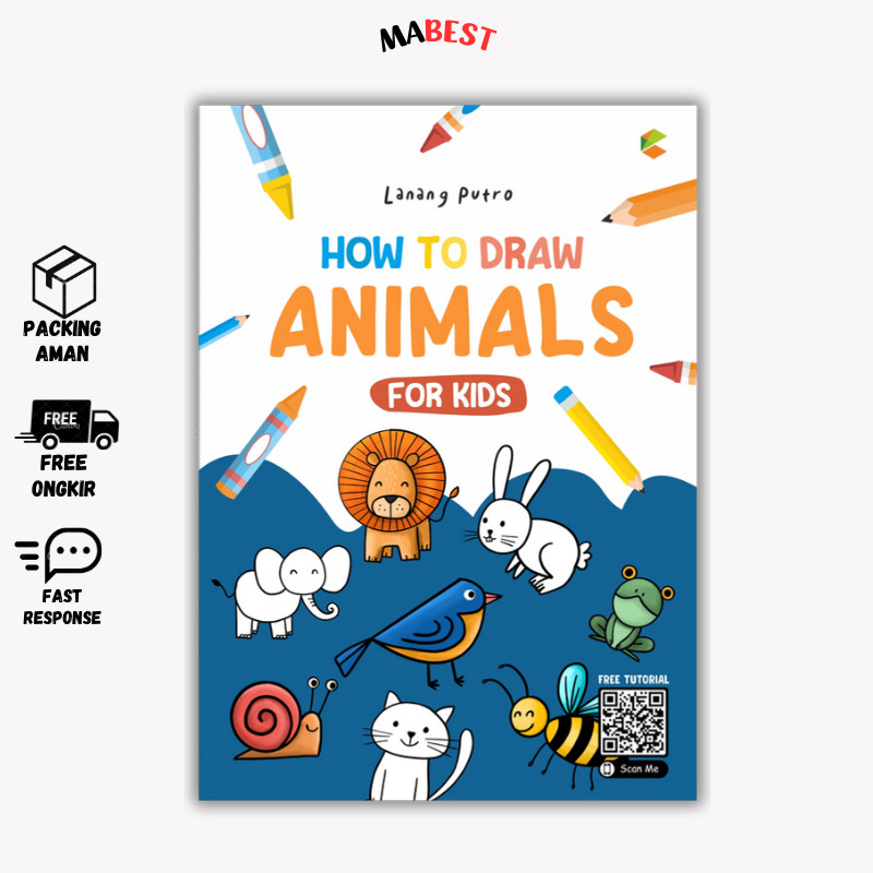 Jual Buku Anak How To Draw Animals - Buku Anak Latihan Menggambar - C ...