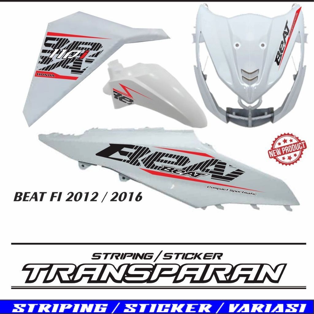 Jual STIKER BEAT FI 2014/ 2015 / STRIPING BEAT VARIASI TRANSPARAN POLET ...
