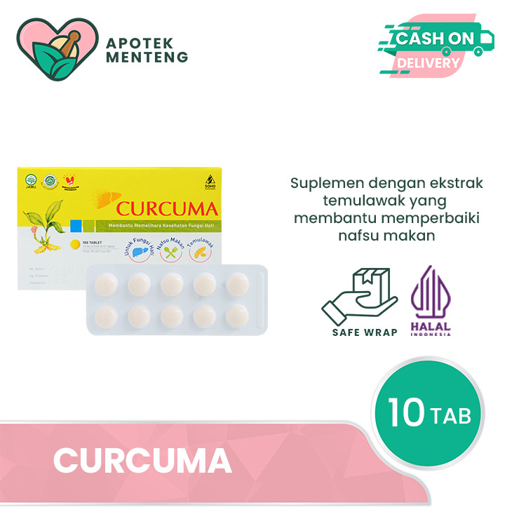Jual Curcuma 20 Mg 10 Tablet - Suplemen Kesehatan Hati dan Nafsu Makan ...