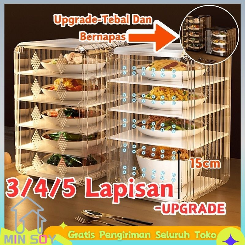 Jual 【COD】Tudung Saji 5 Susun Tudung Saji Makanan Anti Lalat ...