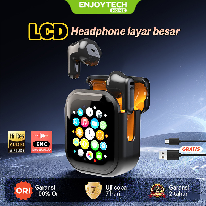 Jual 2025 AI Smart Bluetooth Headset V3 Baru wireless Headset Layar APP ...