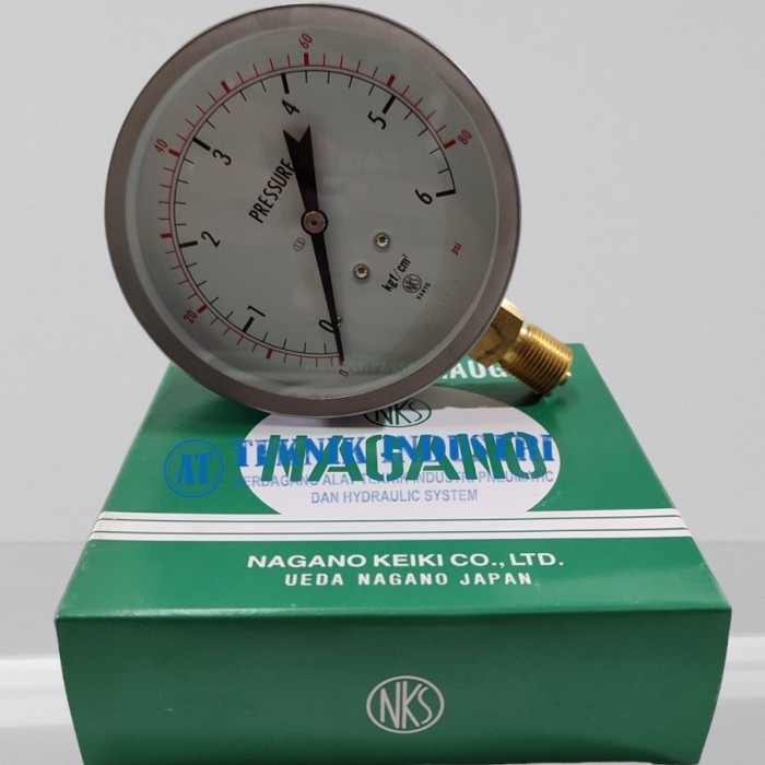 Jual PRESURE GAUGE 4" 6KG NAGANO | Shopee Indonesia