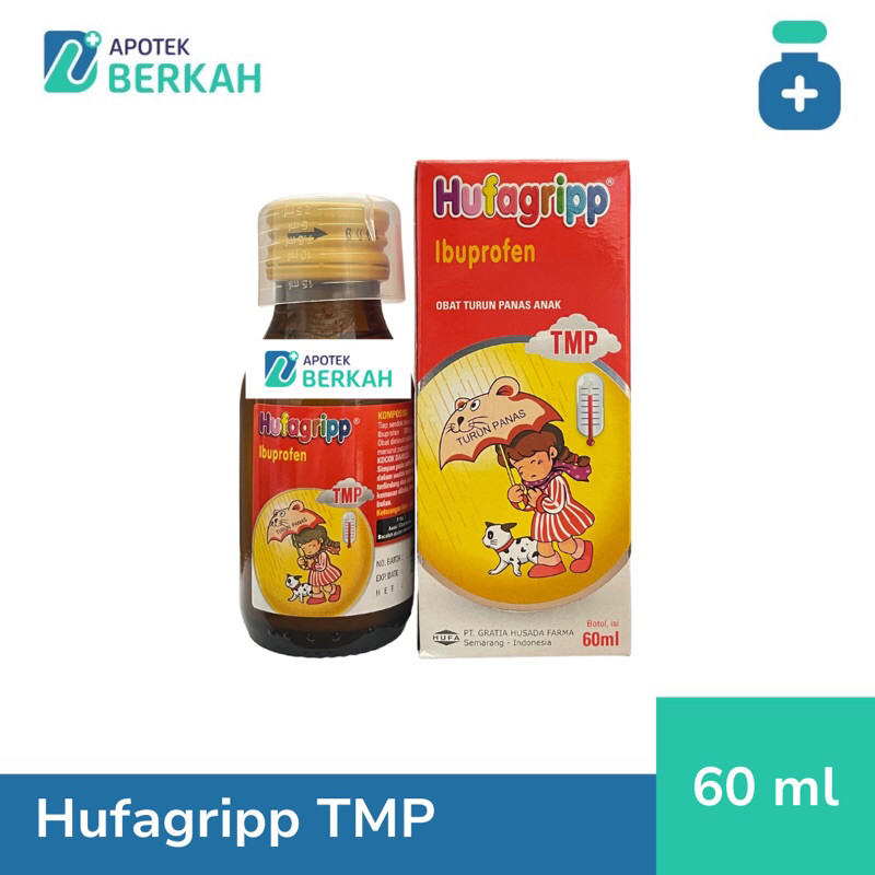 Jual Hufagrip TMP (Merah) Menurunkan Demam dan Meredakan Nyeri - 60ml ...