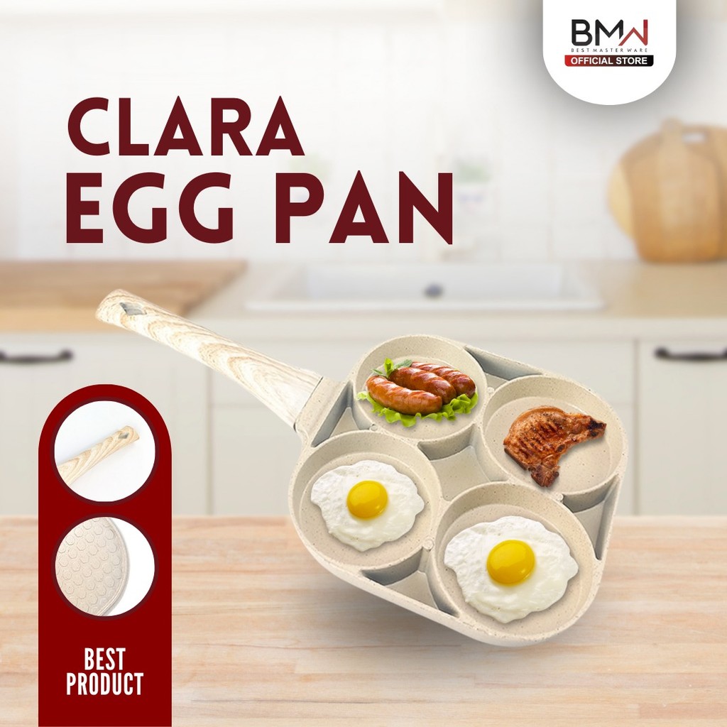 Jual BMW Kitchenware - Teflon Penggorengan Telur Pancake 4 Lubang Non ...