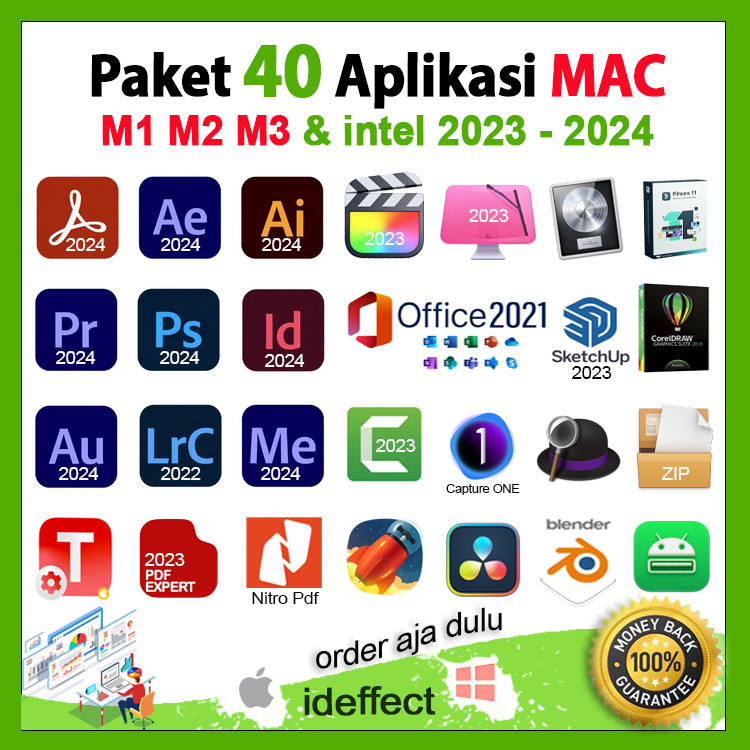 Jual Software MAC M1 M2 M3 intel For Macbook Pro, Air, iMac & Mac Mini Life Time | Shopee Indonesia