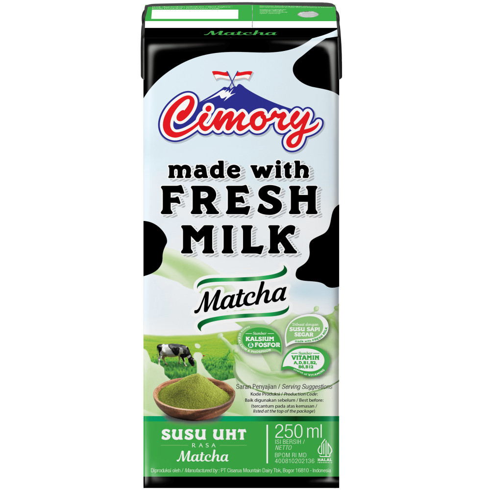 Jual CIMORY UHT MILK 250 ML MATCHA | Shopee Indonesia