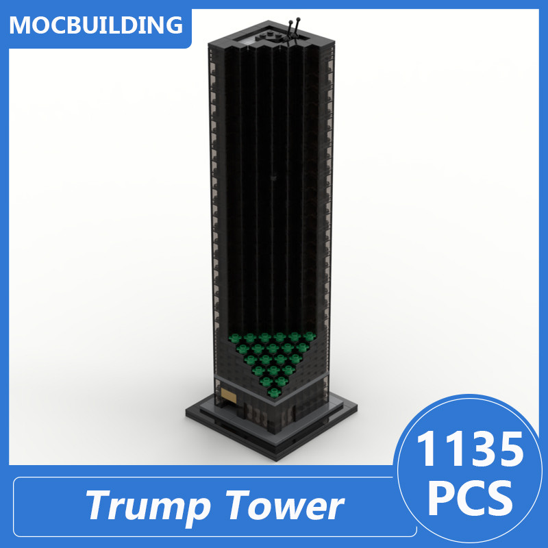 Jual Trump Tower Model Moc Building Blocks Diy Assemble Bricks ...