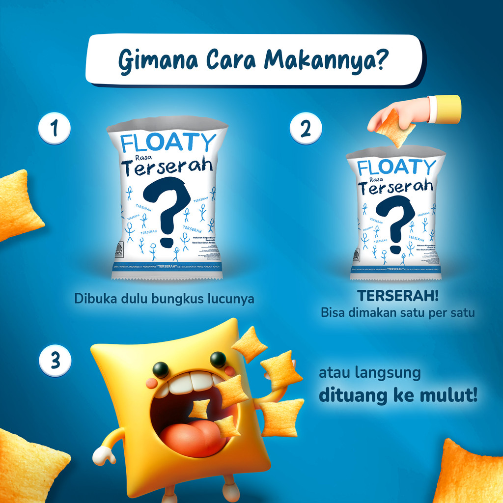 Jual BELI 3 GRATIS 2 - Floaty Snack Terserah 60gr | Shopee Indonesia