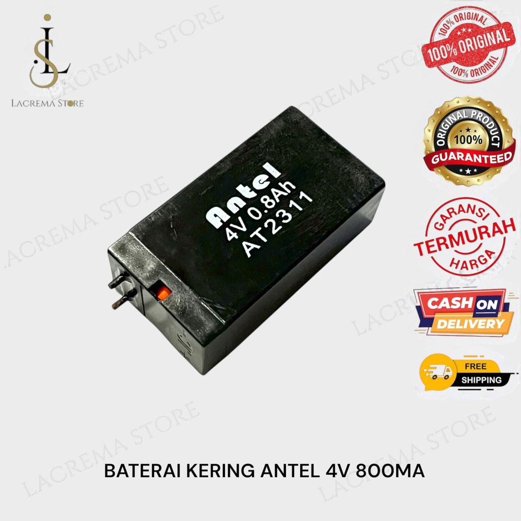 Jual BATERAI KERING 4V 800MA | ACCU KECIL KERING 4V 800MA | BATTERY ...