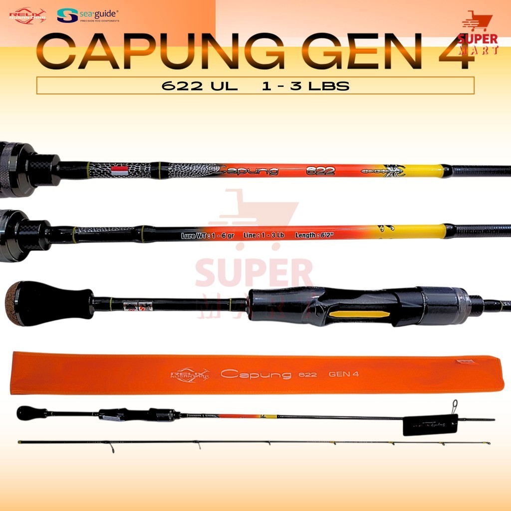 Jual Supermart Surabaya Rod Joran Pancing Relix Nusantara capung 622UL ...