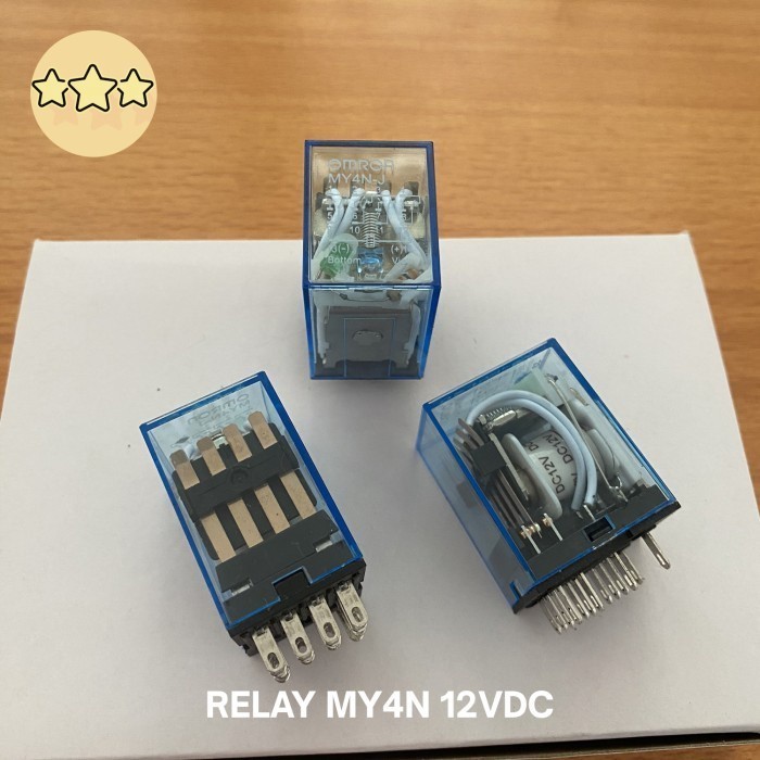 Jual RELAY OMRON MY4N MY4N-J 12V MY 4N 12VDC MY4 MY-4N J 12 VDC MY4NJ DC | Shopee Indonesia