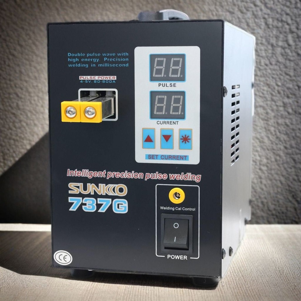 Jual SUNKKO 737G Dual mode pedal 18650 battery spot welder Dual pulse ...