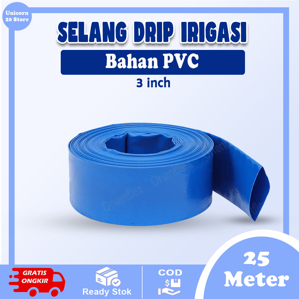 Jual SELANG DRIP IRIGASI 3 INCH 25 METER SELANG DRIP IRIGASI PENGAIRAN ...