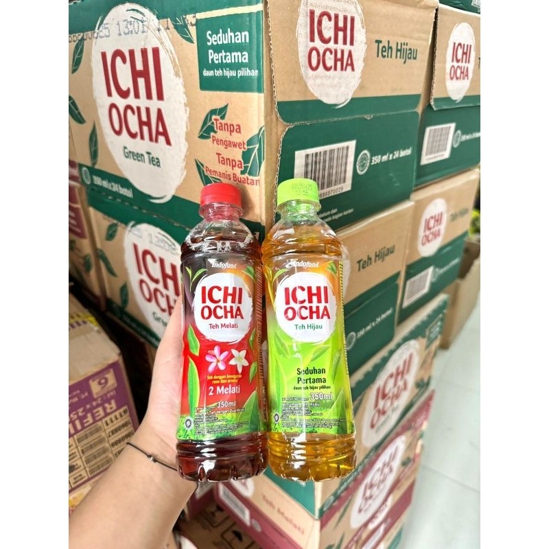Jual Ichi Ocha 350ml Teh Melati Teh Hijau Kartonan atau 1 DUS isi 24 botol | Shopee Indonesia