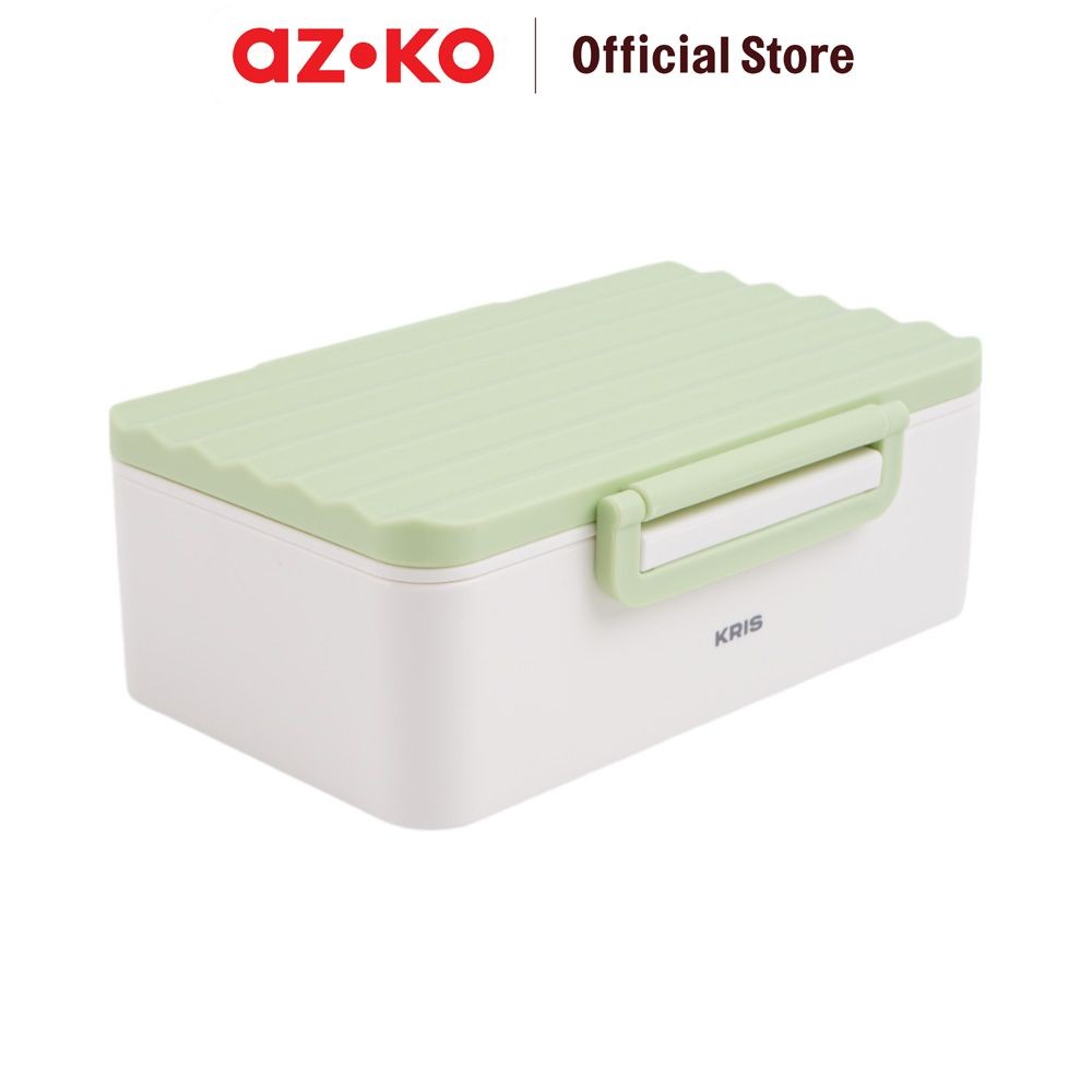 Jual AZKO Kris 750 ml Ziga Kotak Makan - Hijau Lunch Box Food Grade Food Box Kotak Bekal Makan ...