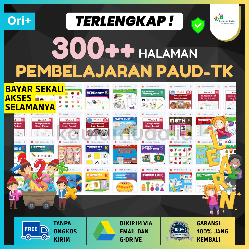 Jual PAKET PEMBELAJARAN ANAK PAUD TK Buku Edukasi Anak Buku Worksheet ...