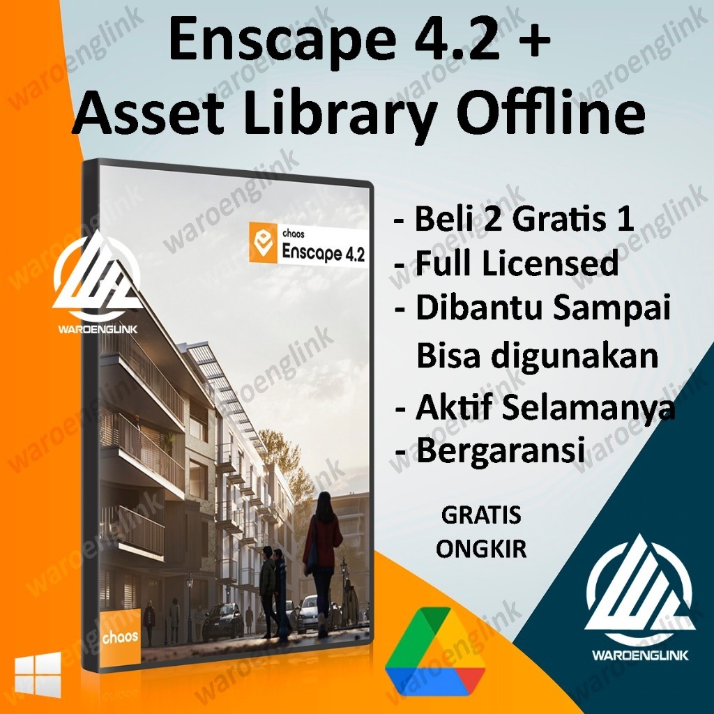 Jual Enscape 4.2 plus 3000+++ asset library offline Terbaru 2025 ...